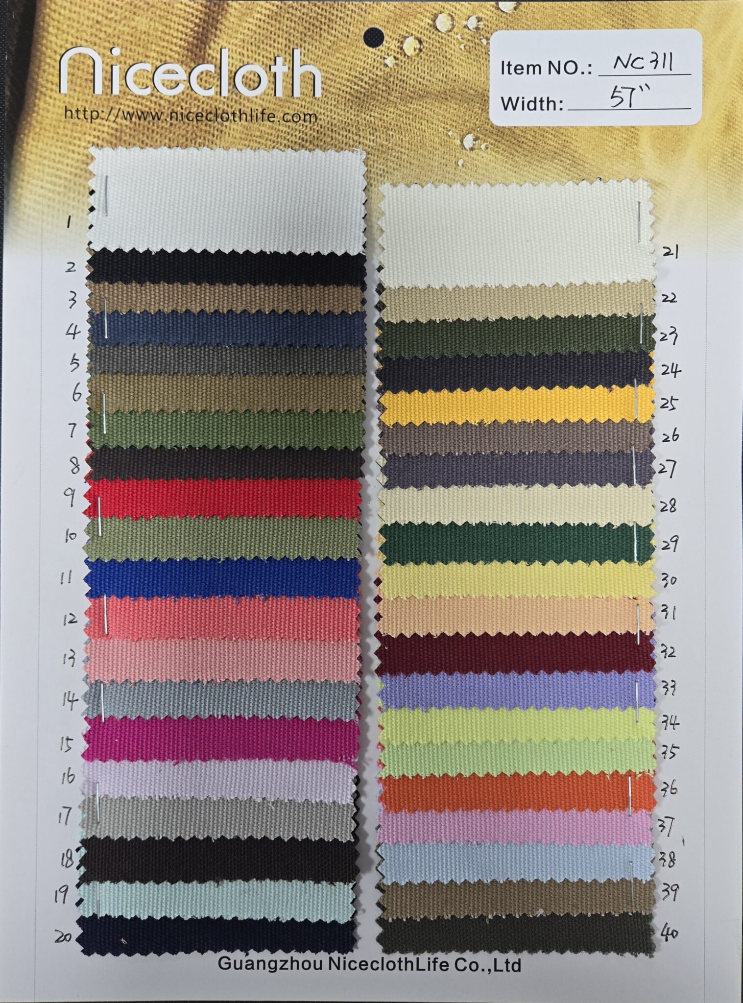 Canvas Fabrics Wholesale- NiceclothlifeTextile