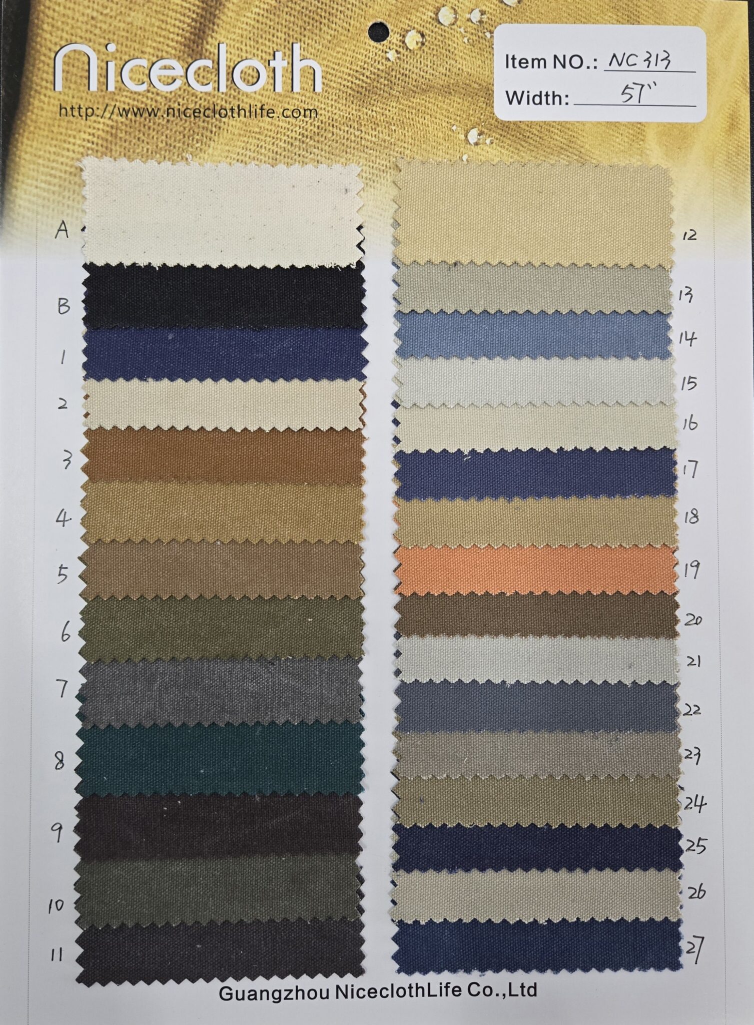 Canvas Fabrics Wholesale- NiceclothlifeTextile