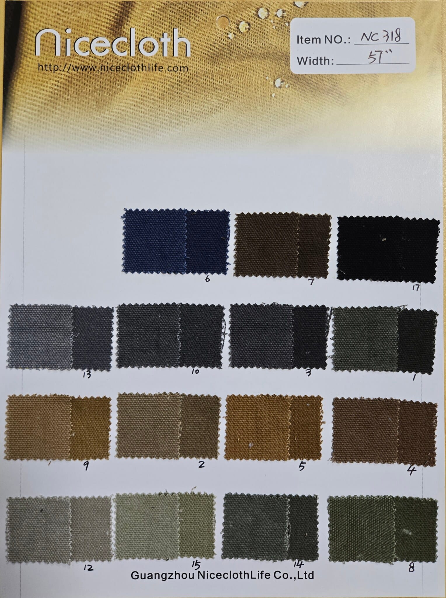 Canvas Fabrics Wholesale- NiceclothlifeTextile